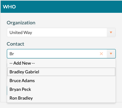 Working with Organizations and Contacts
