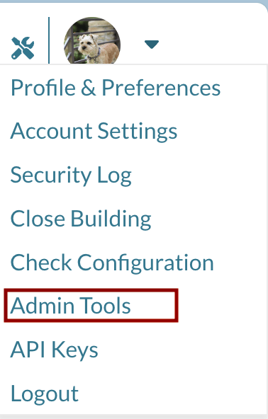 How to Use the Admin Tools