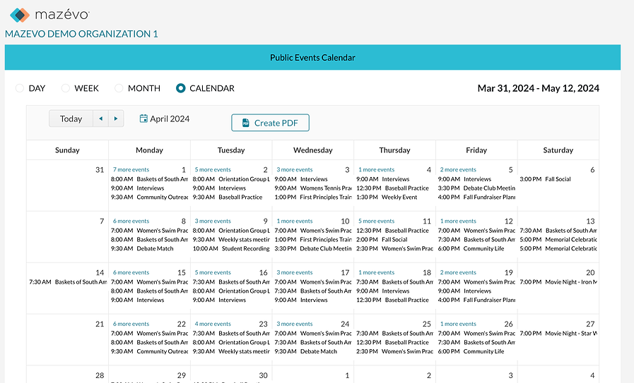 Mastering Mazévo: How To Get the Most From The Mazévo Public Calendar