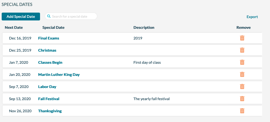 Special Dates: What They Are and How to Create Them