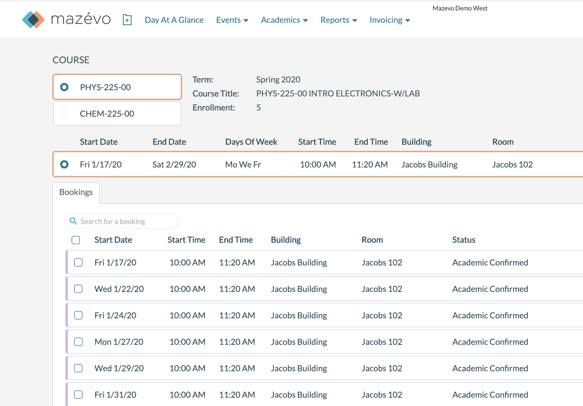 Room Scheduling Software | Mazévo Product Features