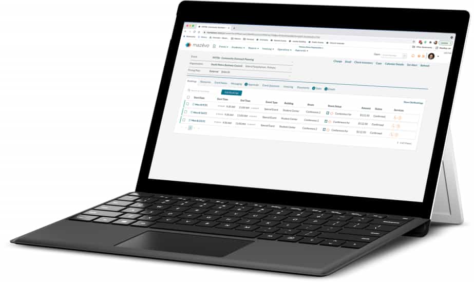 Room Scheduling Software | Mazévo Product Features